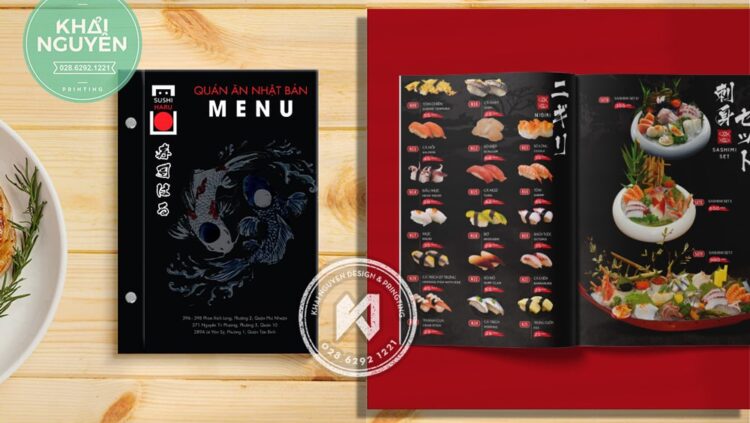 30+ Mẫu thiết kế menu nhà hàng Nhật xuất sắc cho năm